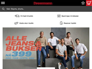 Dressmann • Info • Fri Frakt, Toll, Retur, og mer • Nettbutikkinfo